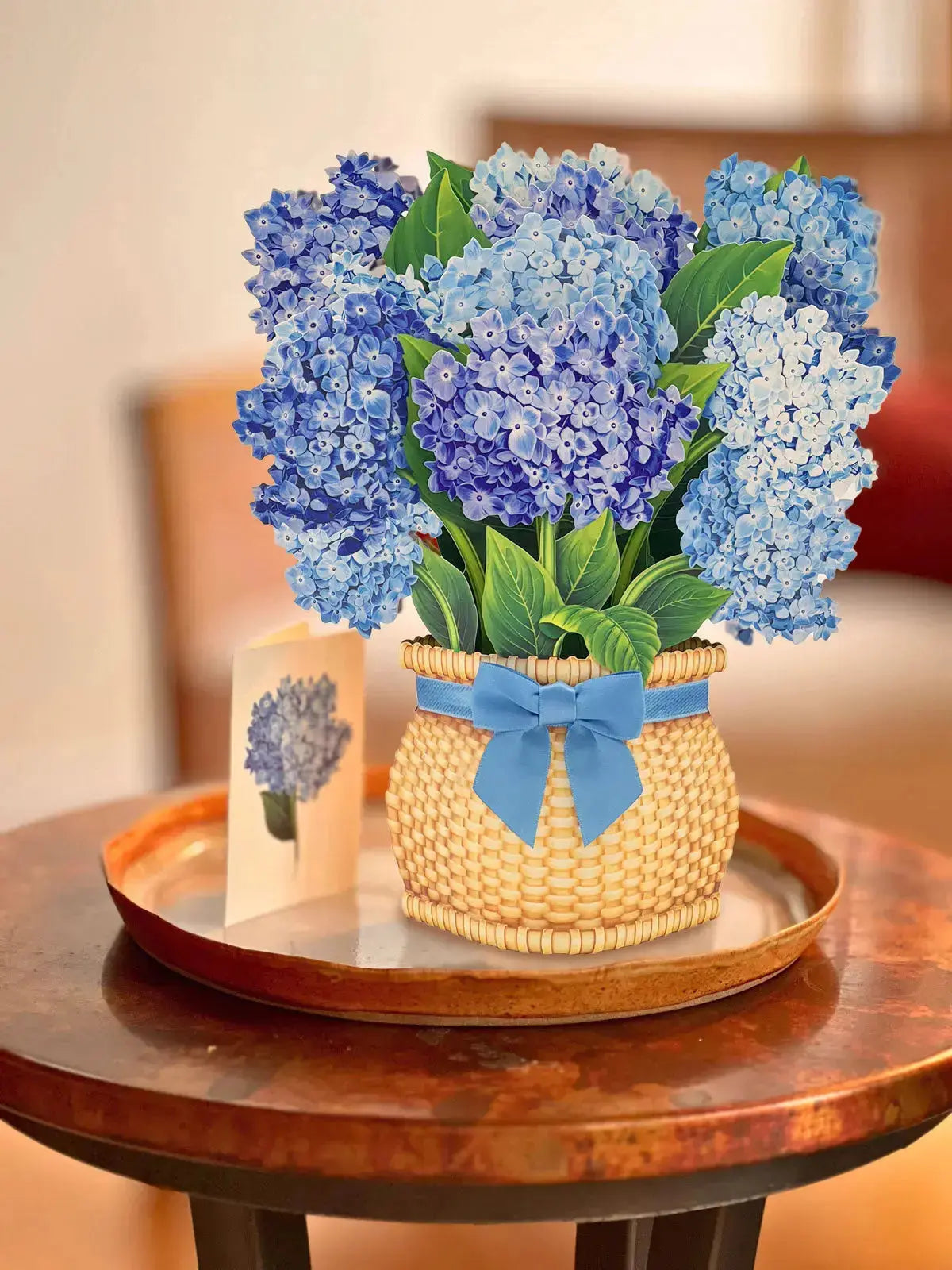 Freshcut Paper Nantucket hydrangea - Pop Up Greeting Card – Beckman Gallery