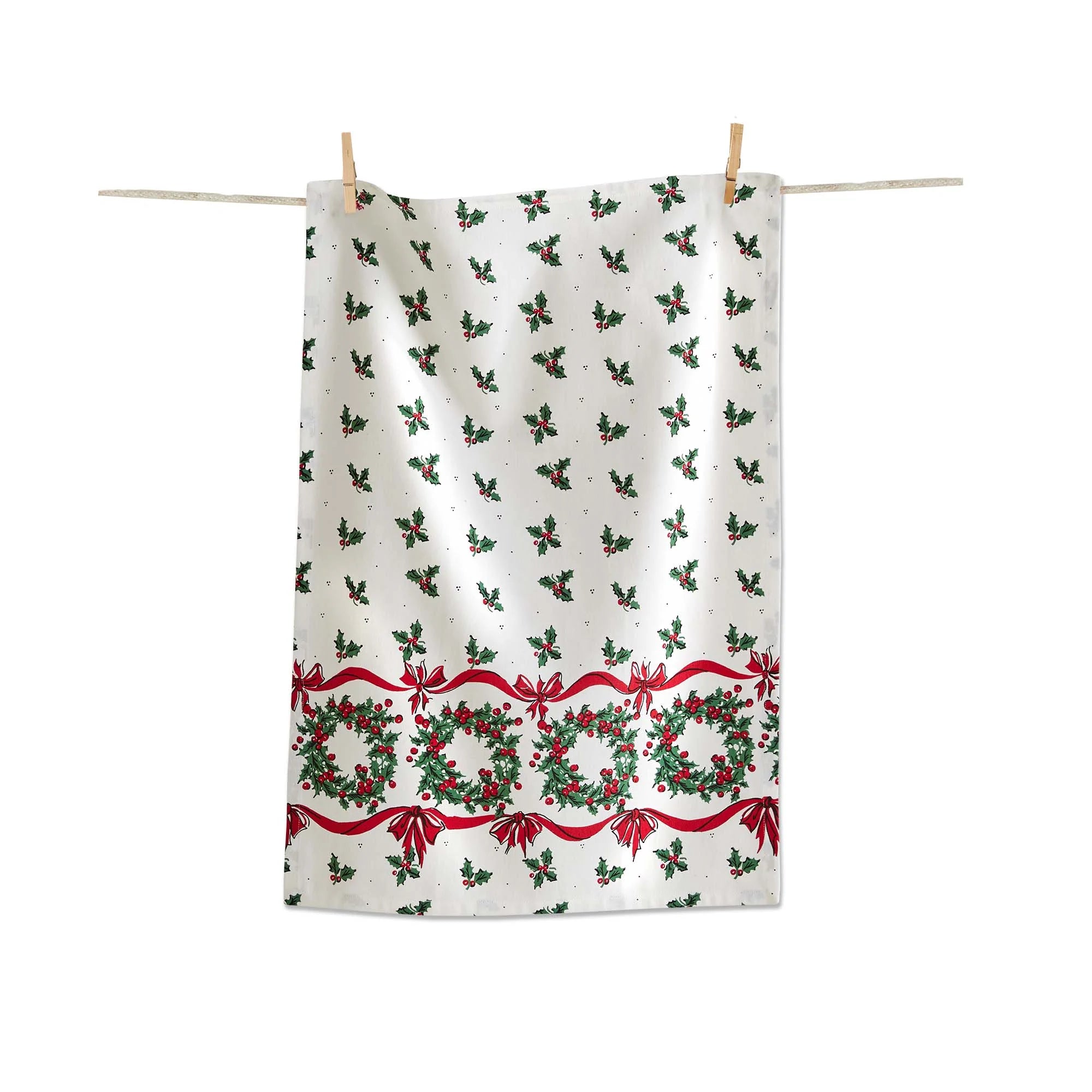 Vintage Holly Dishtowel – Beckman Gallery