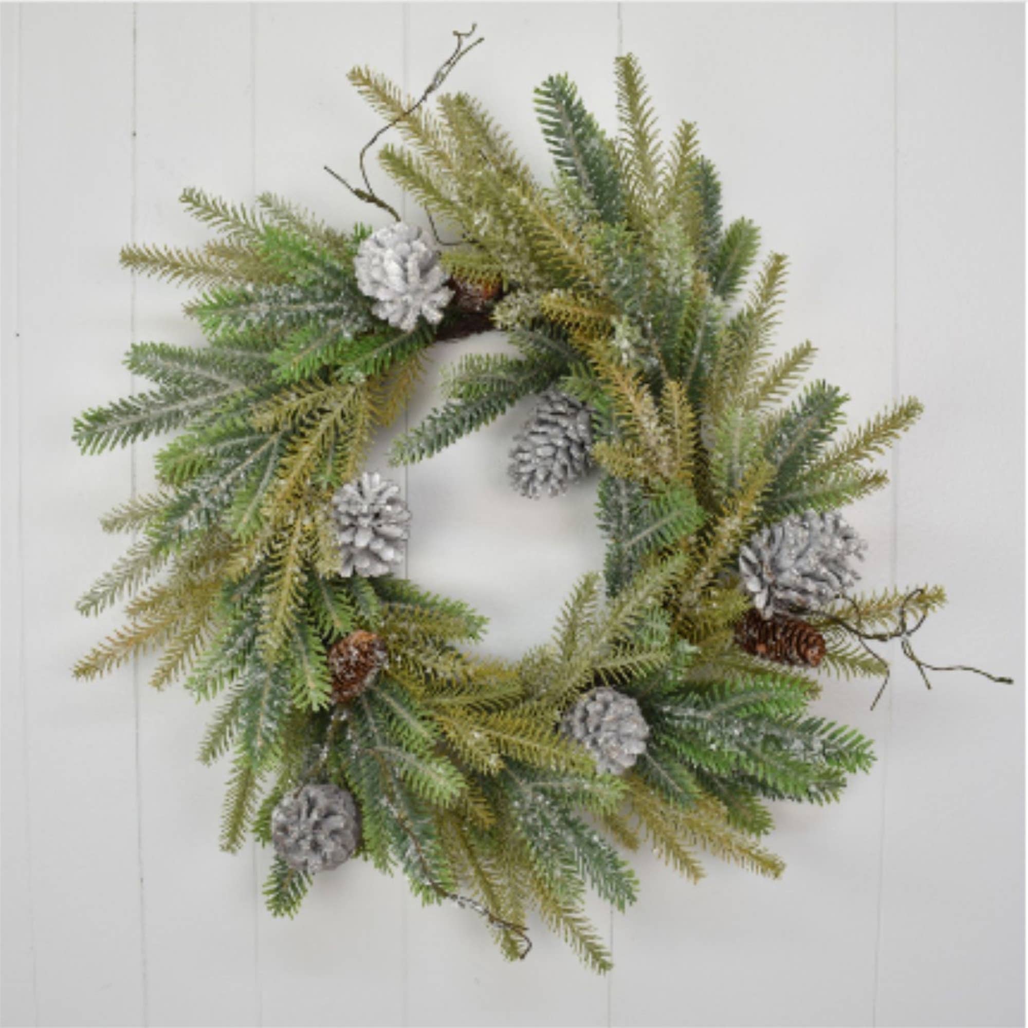 27” Canadian Blue Spruce Cone Wreath – Beckman Gallery
